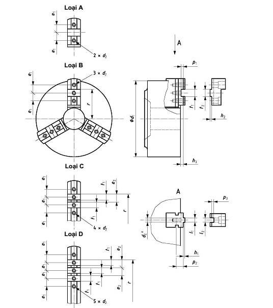Tiêu chuẩn quốc gia TCVN 4279-2:2008 (ISO 3442-2 : 2005) về Máy công cụ - Kích thước và kiểm ...