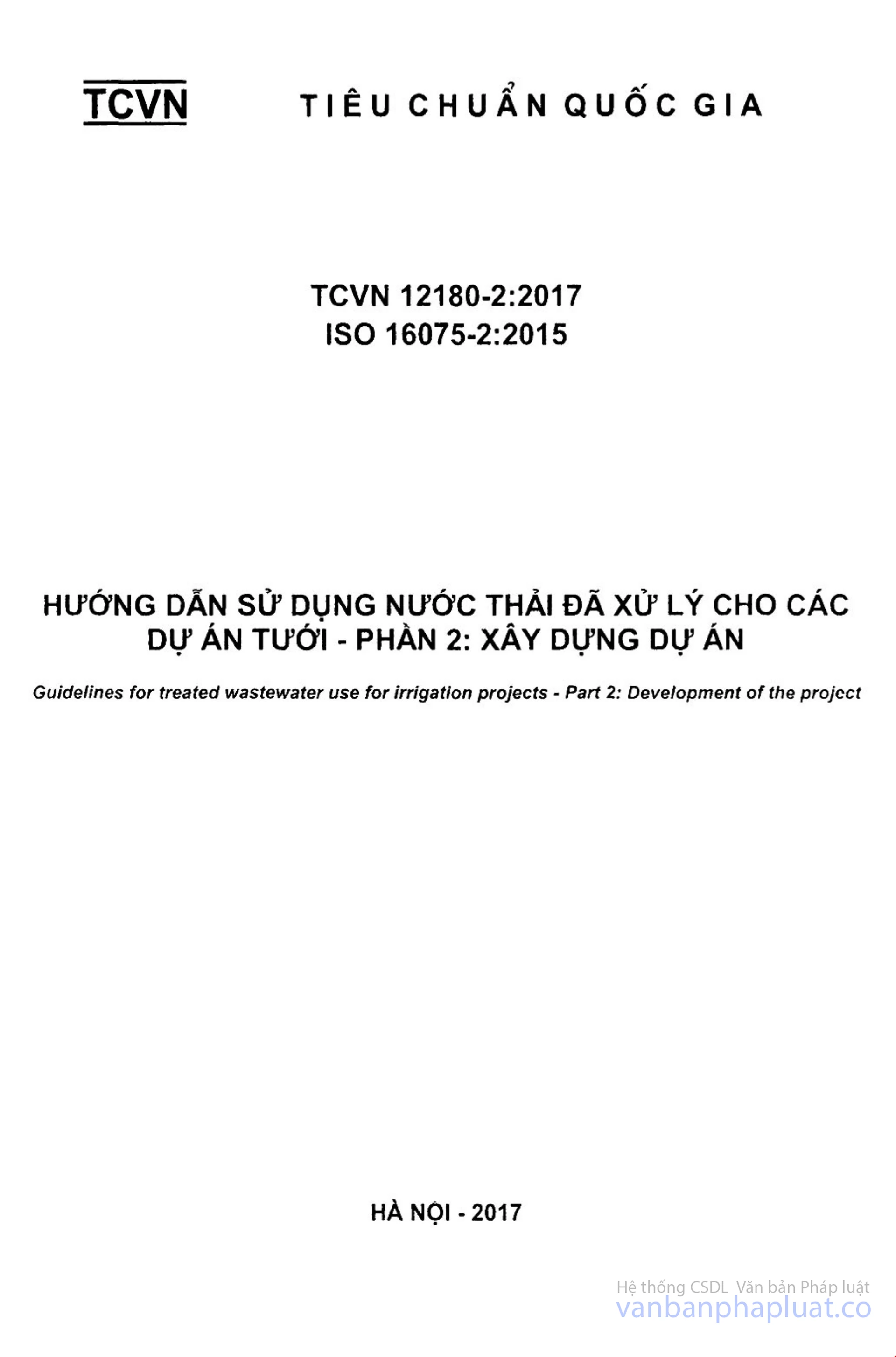 Tiêu chuẩn quốc gia TCVN 12180-2:2017 (ISO 16075-2:2015) về Hướng dẫn ...
