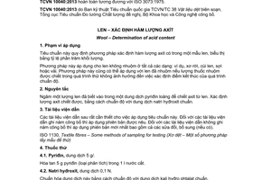 Tiêu chuẩn quốc gia TCVN 10039:2013 (ISO 3072:1975) về Len - Xác định ...