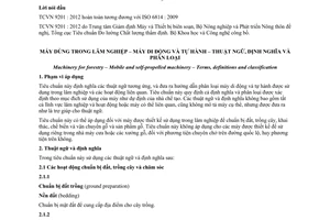 Tiêu chuẩn quốc gia TCVN 9584:2012 (ISO 8084:2003) về Máy lâm nghiệp ...